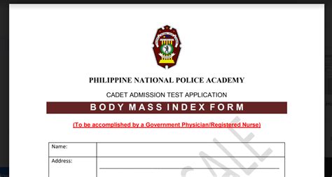 Pnpa Bmi Form Pdf Download Newstogov