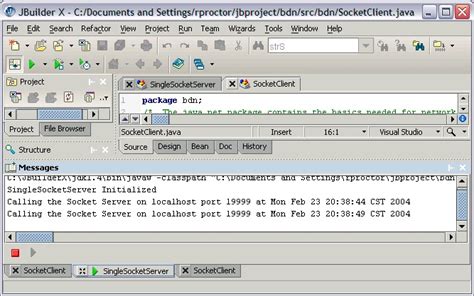 sockets basic client server programming in java by rick proctor