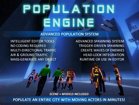 population engine unity asset store unreal engine unity games