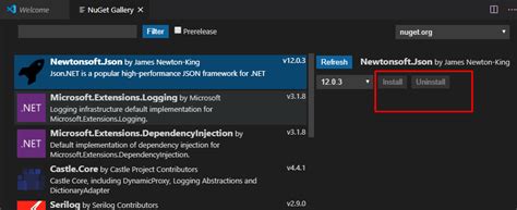 why i can t install nuget packages via nuget gallery r vscode