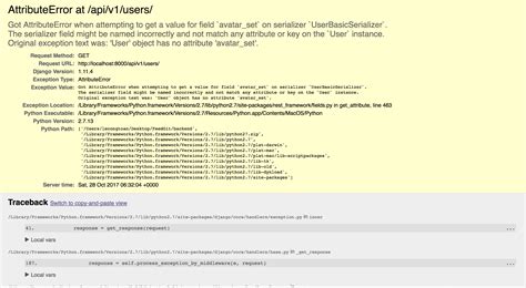 python got attributeerror when attempting to get a value for field in