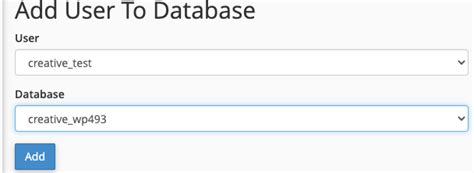 how to create a mysql database in cpanel