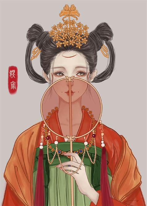 去年画的李静训vs今年画的李静训 妖寂 站酷zcool