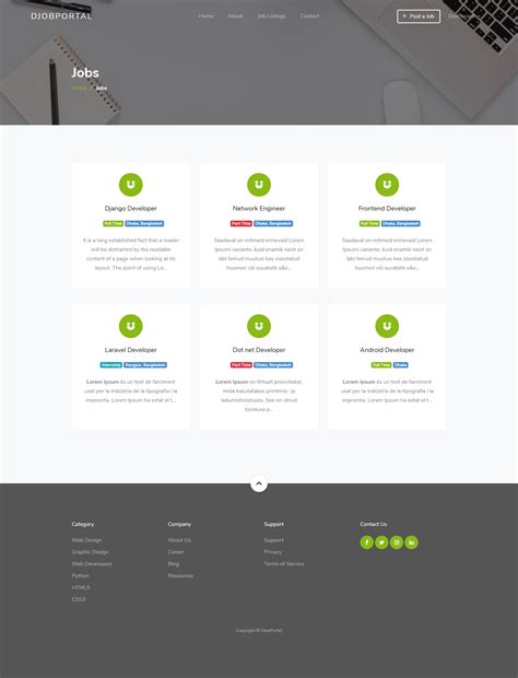 job portal django djobportal is a job posting site developed in