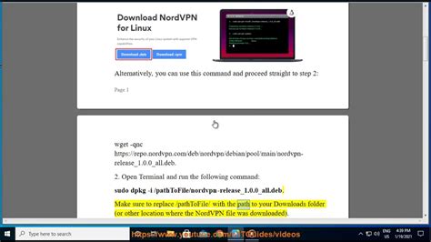set up nordvpn on debian ubuntu elementary os and linux