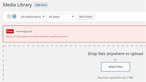 how to add additional file types to be uploaded in wordpress