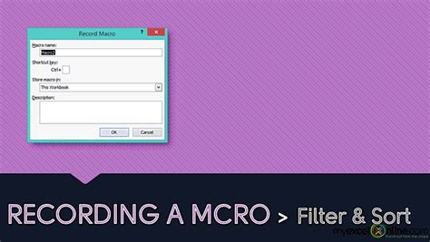 macro recorder recording your first excel macro
