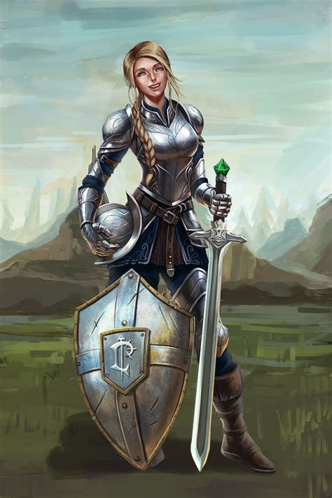 Artstation Commissioned Artwork Victor Lozada Female Armor