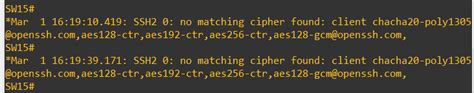 cannot access switch via ssh with ansible cisco community
