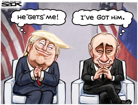 Cartoons Donald Trump Meets With Vladimir Putin