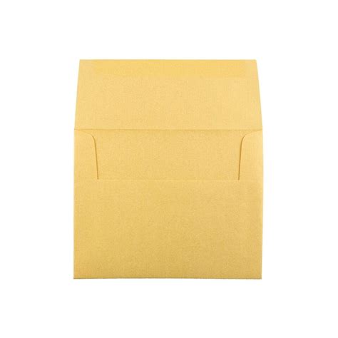 Jam Paper A2 Metallic Invitation Envelopes 4 375 X 5 75 Stardream Gold