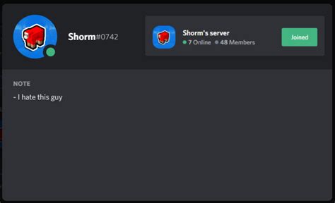server join button on profile discord