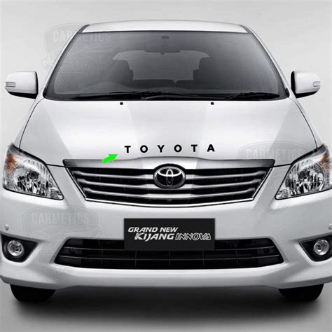 Carmetics Toyota 3d Letters 3d Stickers Bonnet Logo Emblem Decals 3d