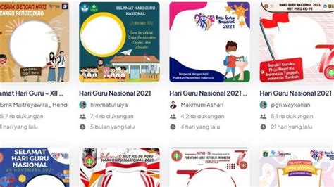 25 Twibbon Hari Guru Nasional 2021 Begini Cara Buat Dan Bagikan Ke