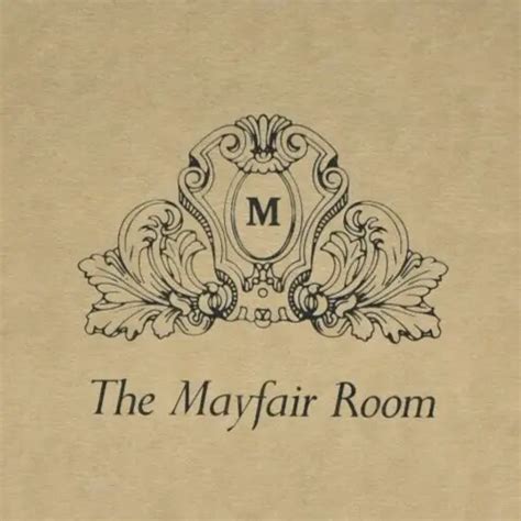 Vintage 1980s The Mayfair Room Restaurant Menu Lennox Hotel St Louis