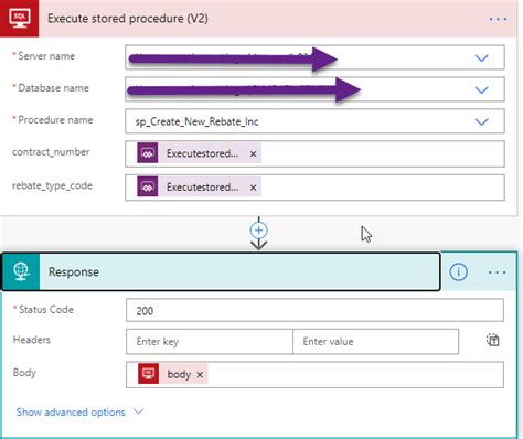 run flow for sql stored procedure procedure from p power platform