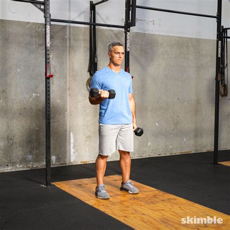 Isometric Bicep Curls Exercise How To Workout Trainer By Skimble
