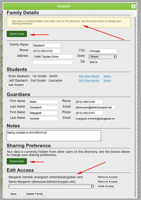 sample email if you are using data sharing verification directoryspot