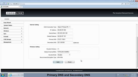 Totolink N300ru Static Ip Setup Youtube