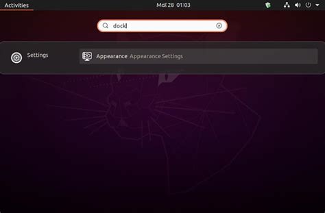how to hide the top bar and side panel in ubuntu 20 04