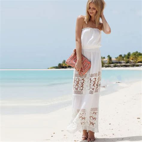 Strapless Summer Dress 2016 Sexy Women Casual Sleeveless Beach Dress