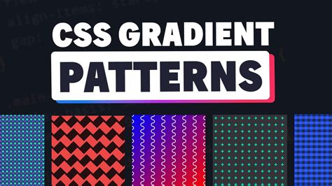 create amazing patterns using css gradients