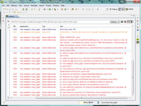 java error while creating a simple barcode scanner for android
