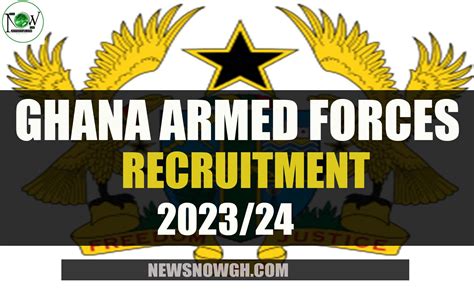 2023 2024 Ghana Armed Forces Recruitment