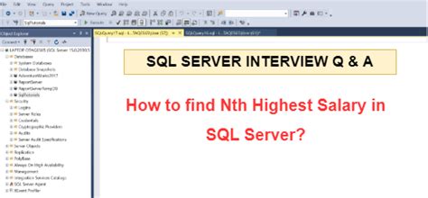 how to find nth highest salary in sql server sqlskull