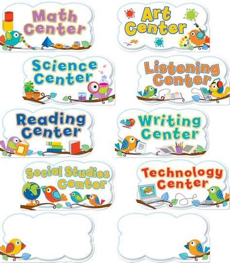 Boho Birds Center Signs Mini Bulletin Board Set Cd 110262 Carson