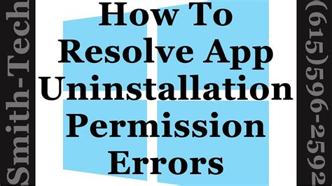 How To Fix You Do Not Have Sufficient Access To Uninstall A Program