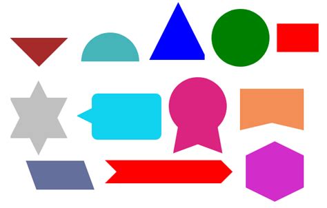 how to create different shapes with css