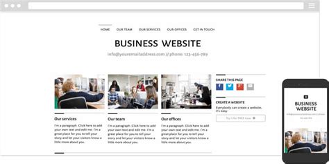 how can you create your own business website