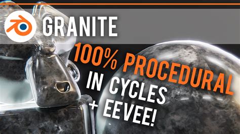 procedural granite material in blender cycles eevee blendernation