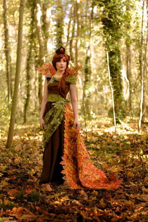 Autumn Goddess Costume Mother Nature Costume Faerie Costume Goddess