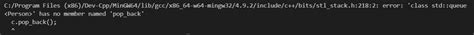 [error] class std queue has no member named push back csdn