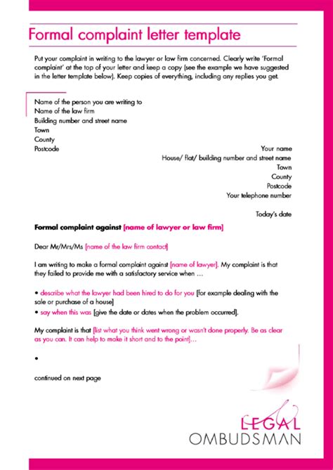 Complaint Letter Templates Fillable Printable Pdf Forms My Xxx Hot Girl