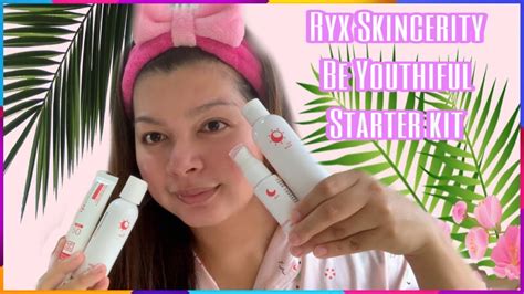 How To Use Ryx Skincerity Starter Kit Rejuvenating Set Youtube