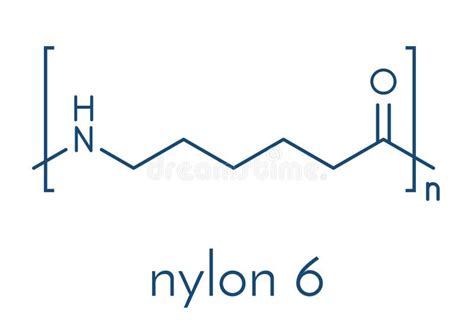 Nylon Nylon 6 6 Plastic Polymer Chemical Structure Skeletal Formula