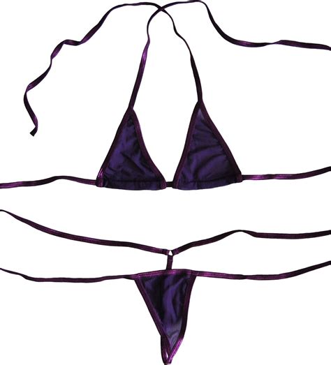 Luckilia Womens Sheer Extreme Bikini Halterneck Top And