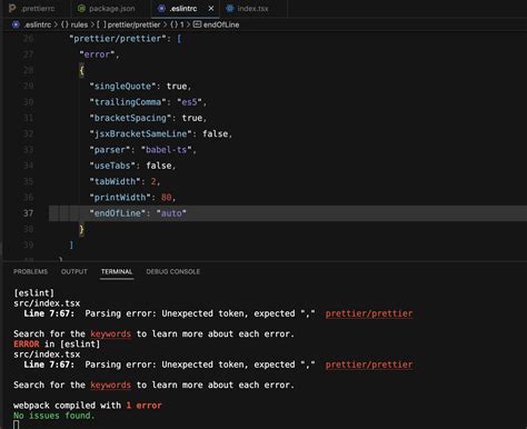javascript how to fix parsing error unexpected token expected
