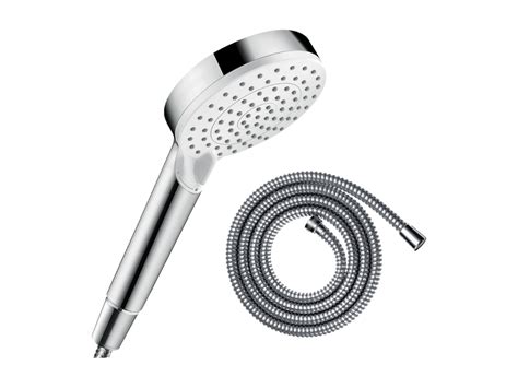 Pommeau De Douche Hansgrohe Crometta Ecosmart 2 Jets Blanc Chromé