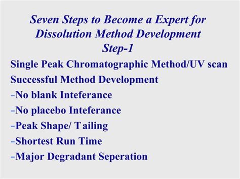 Dissolution Method Development Ppt