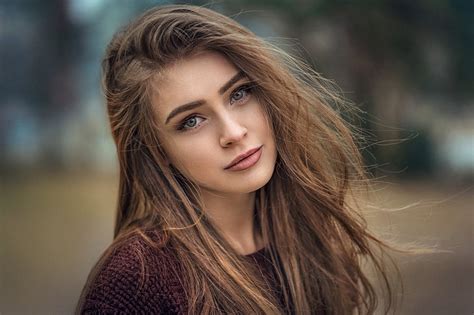 Hd Wallpaper Women Long Hair Julia Tavrina Ivan Proskurin Pink