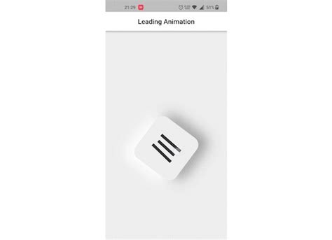 leading animation element in flutter