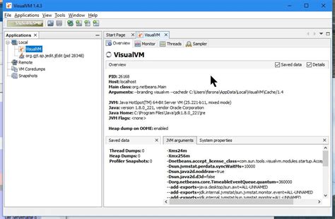visualvm does not show java processes on windows 10