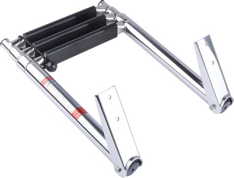 Hoffen 3 Step Telescopic Marine Boat Drop Ladder Swim Step Stainless