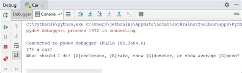 step 2 debugging your first python application help