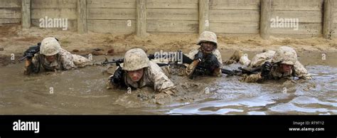 Recruits With Alpha Company 1st Recruit Training Battalion Complete