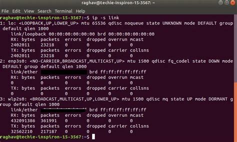 ip command in linux with examples geeksforgeeks